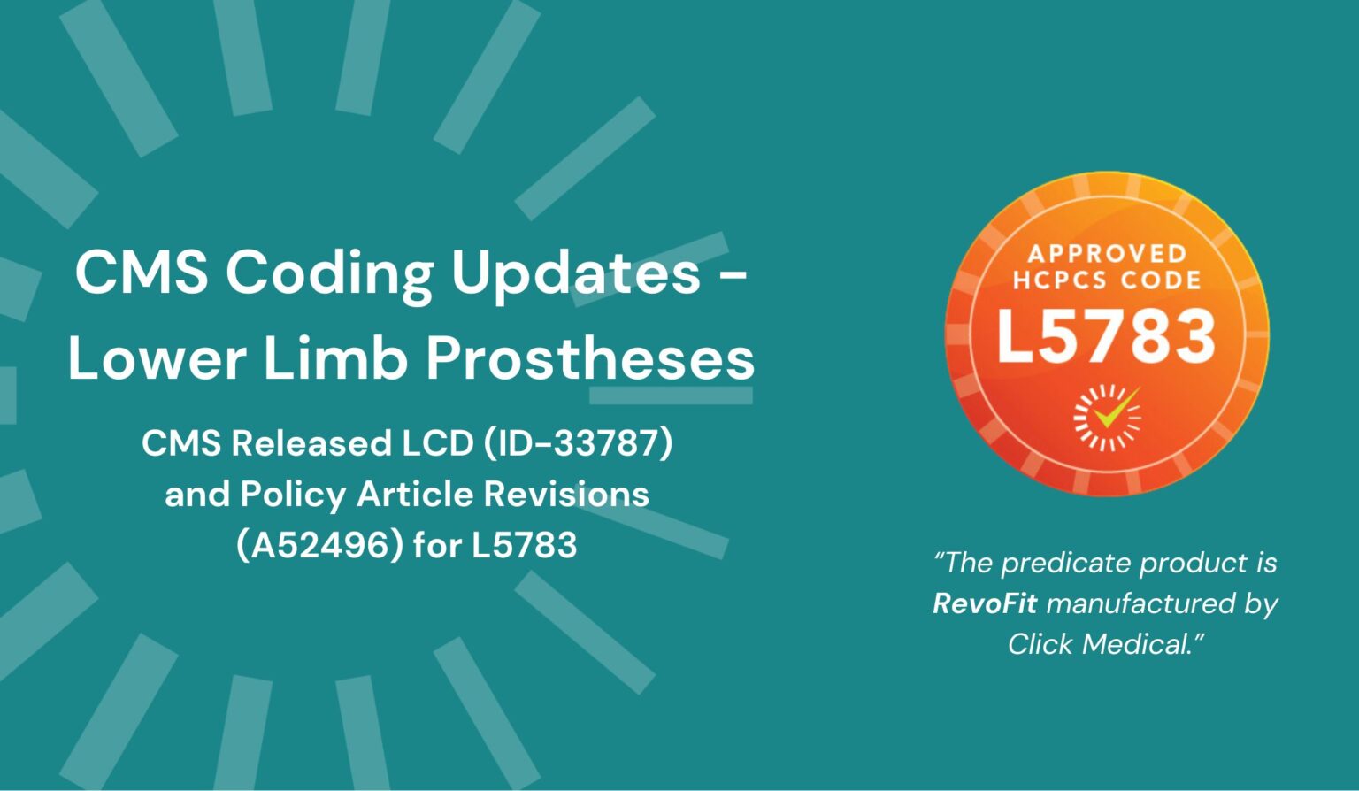 CMS Coding Updates - Lower Limb Prostheses - Advanced Prosthetics ...